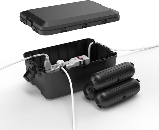 PLUGTUL 4-Pack Outdoor Electrical Box Set - Waterproof Extension Cord ...