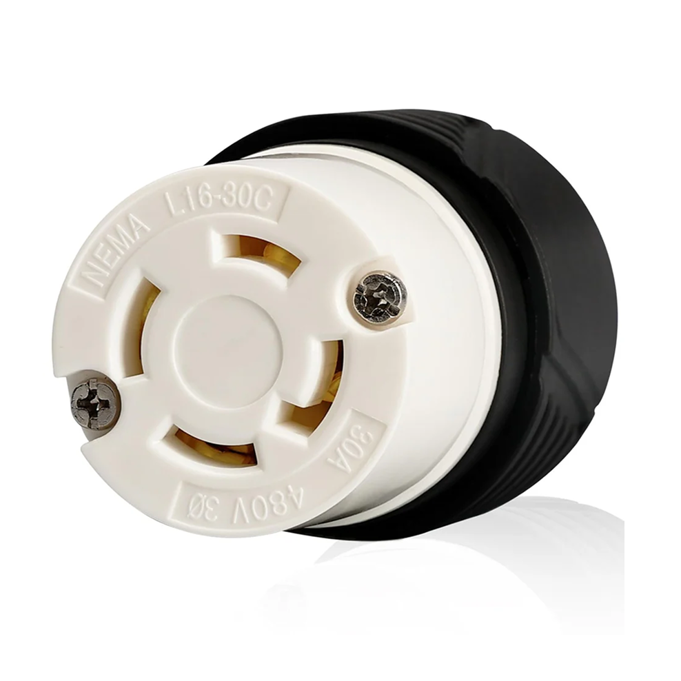 PLUGTUL NEMA L16-30R Twist Lock Connector - 30A 480V Generator Adapter ...